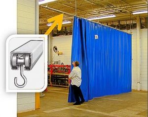 Heavy-Duty Curtain Track – AKON – Industrial Curtain Track