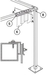 Free Standing Curtain Track & Trolley – AKON – Industrial Curtain Track