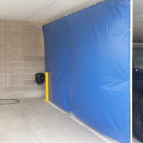 Free Standing Curtain Track & Trolley – AKON – Industrial Curtain Track